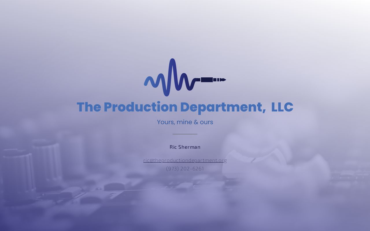 The Production Department